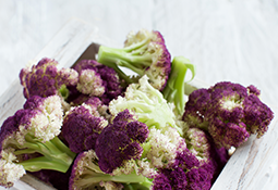 Coliflor morado con queso azul | Casa Rica